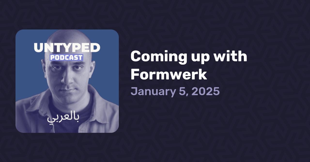Coming up with Formwerk - Untyped